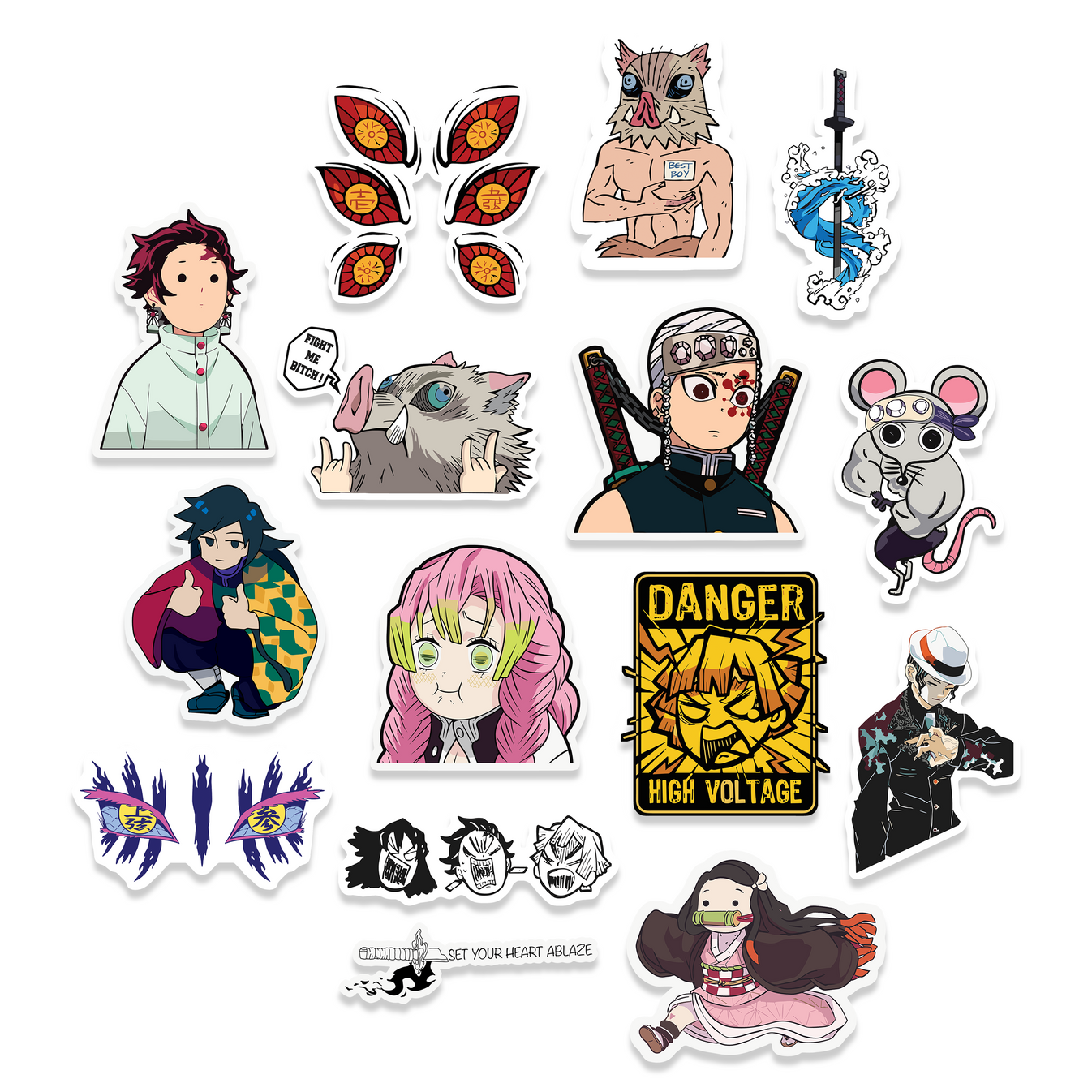 Demon Slayer Stickers – Realitees