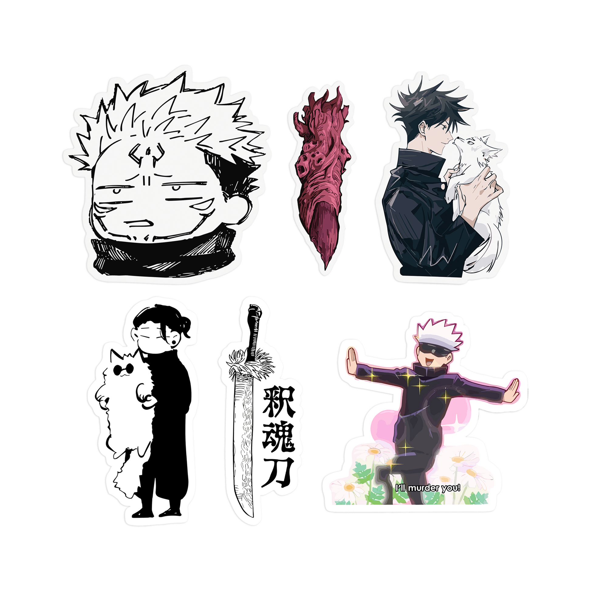 Jujutsu Kaisen Stickers – Reali-Tees