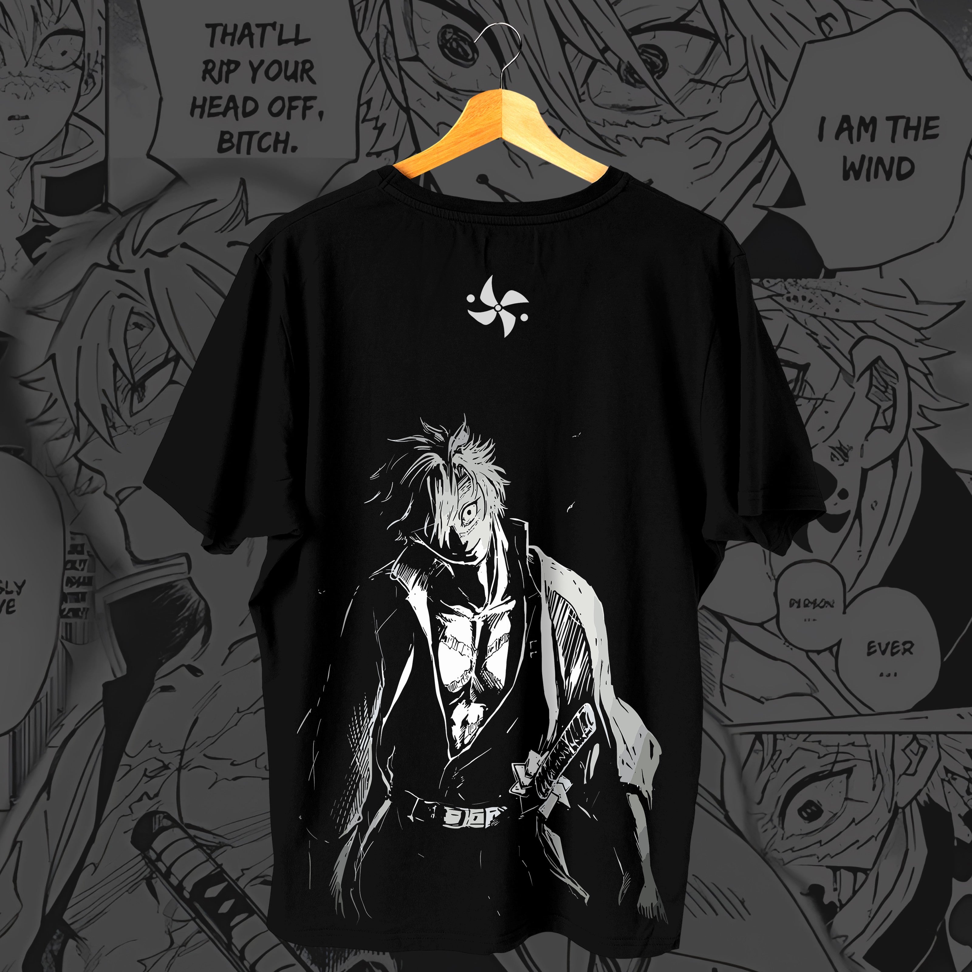 Sanemi T-Shirt Oversized | Demon Slayer Tshirts | Realitees – Reali-Tees