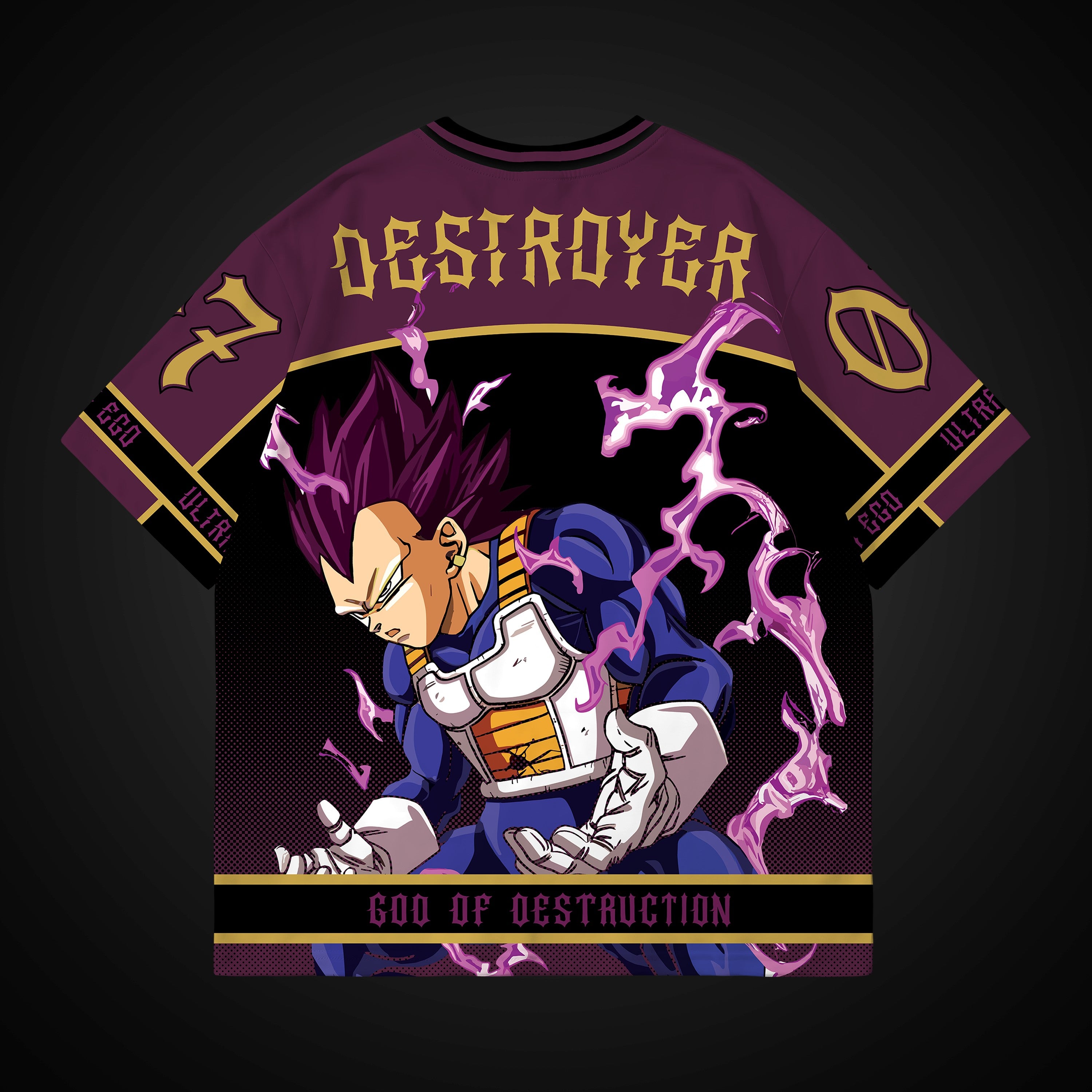 Vegeta "Destroyer's Pride" Oversized Jersey – Realitees